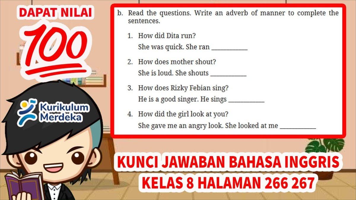 Soal & Kunci Jawaban Bahasa Inggris Kelas 8 SMP Halaman 265 266 267 Kurikulum Merdeka, Action ...