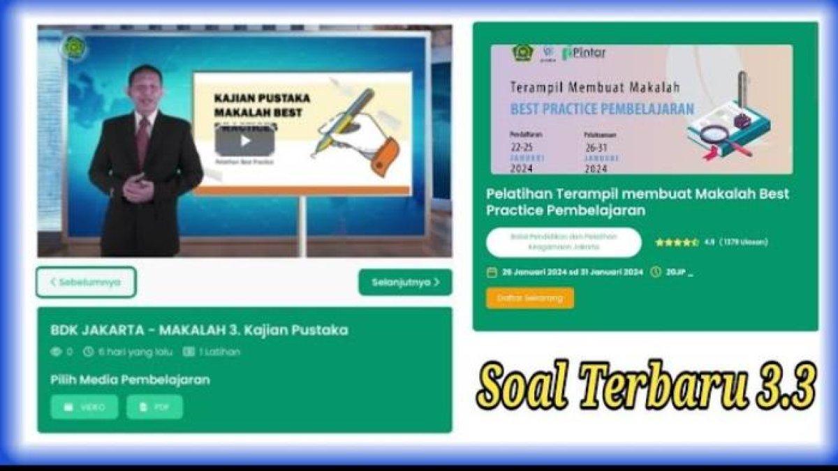 Soal Kunci Jawaban Modul 3 3 Apa Pengertian Kajian Pustaka Dalam