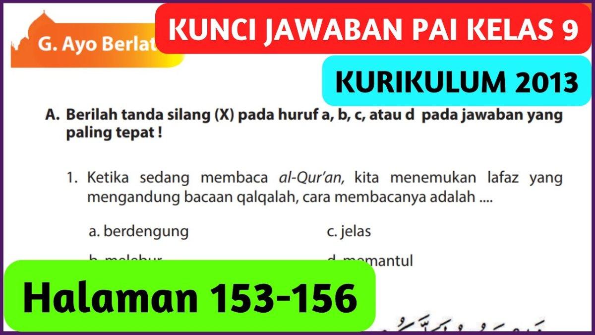 Soal & Kunci Jawaban PAI Kelas 9 SMP Halaman 153 154 155 156 Kurikulum 2013, Pentingnya Ikhtiar ...