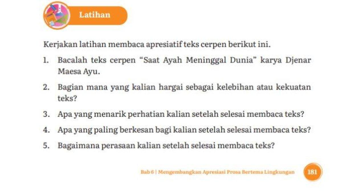 Kunci Jawaban Bahasa Indonesia Tingkat Lanjut Kelas 11 Halaman 181, Bab ...