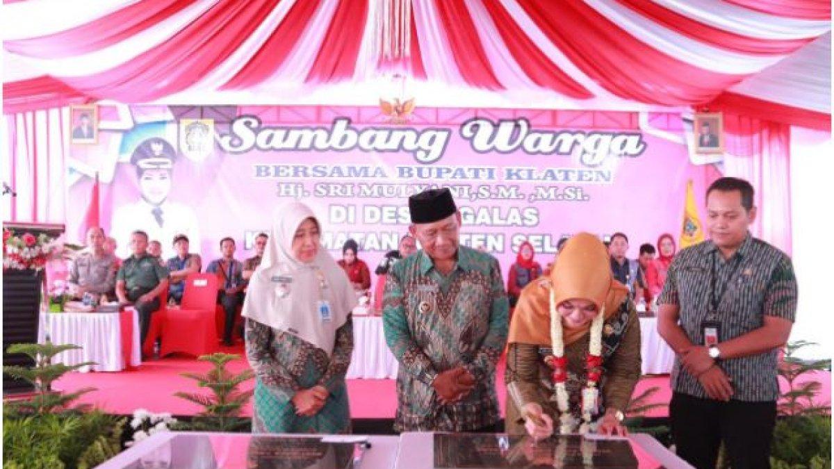 Bupati Klaten Sri Mulyani Resmikan Rest Area & Waterpark Desa Ngalas ...