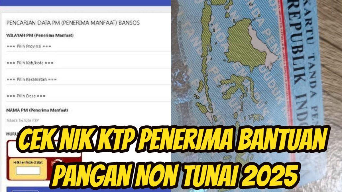 Cara Cek Nomor Induk Kependudukan KTP Penerima Bantuan Pangan Non Tunai ...