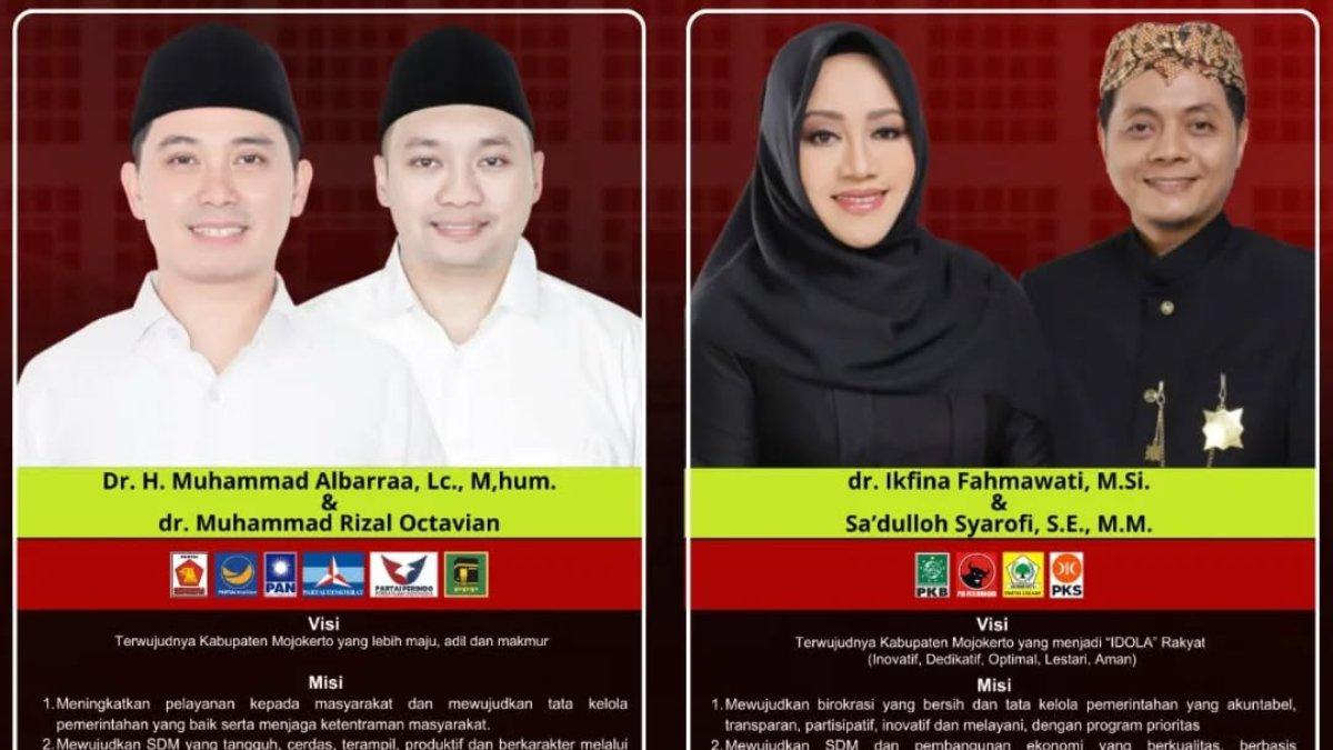 Hasil Pilkada Mojokerto 2024, Rekapitulasi Suara Gus Barra-dr Rizal ...