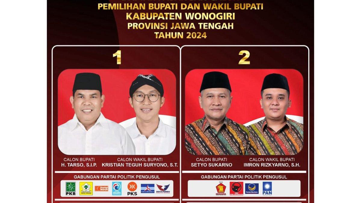 Hasil Pilkada Wonogiri 2024, Rekapitulasi Suara Paslon Setyo Sukarno ...