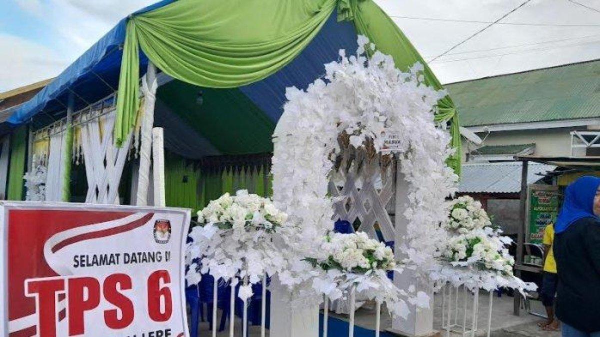 TPS Unik Seperti Hajatan Nikahan Lengkap dengan Bunganya, KPU Poso Gelar Lomba Hadiah Rp 5,2 ...