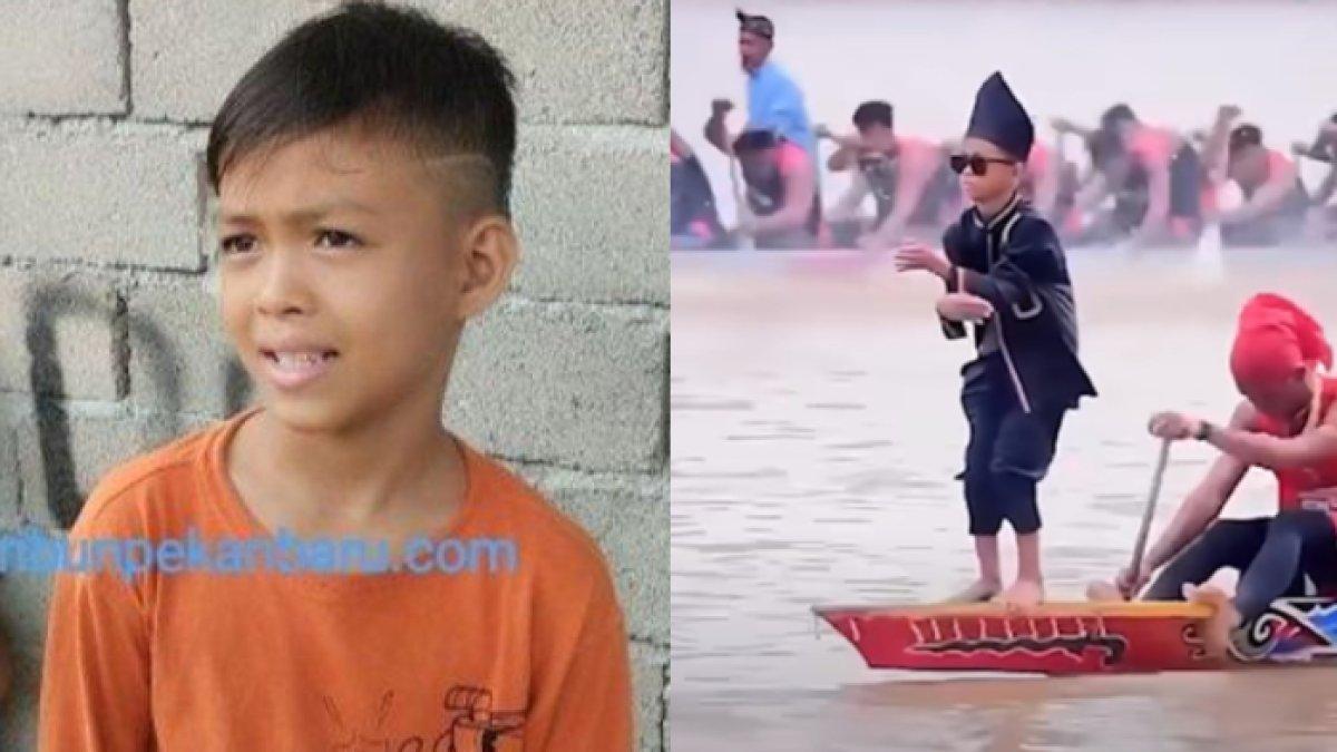 Sosok Dhika, Bocah Viral Menari di Pacu Jalur Sampai Munculkan Trend Aura Farming, Aslinya ...