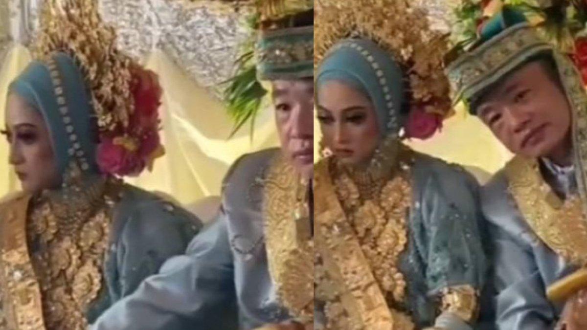DIJODOHKAN! Pengantin Pria Coba Mesra, Mempelai Wanita Terus Cemberut ...