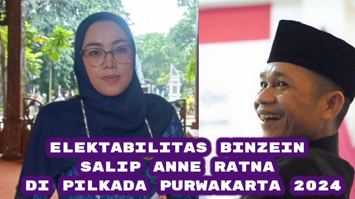 Survei Terbaru Pilkada Kabupaten Purwakarta 2024, Elektabilitas Binzein Salip Anne Ratna Mustika ...