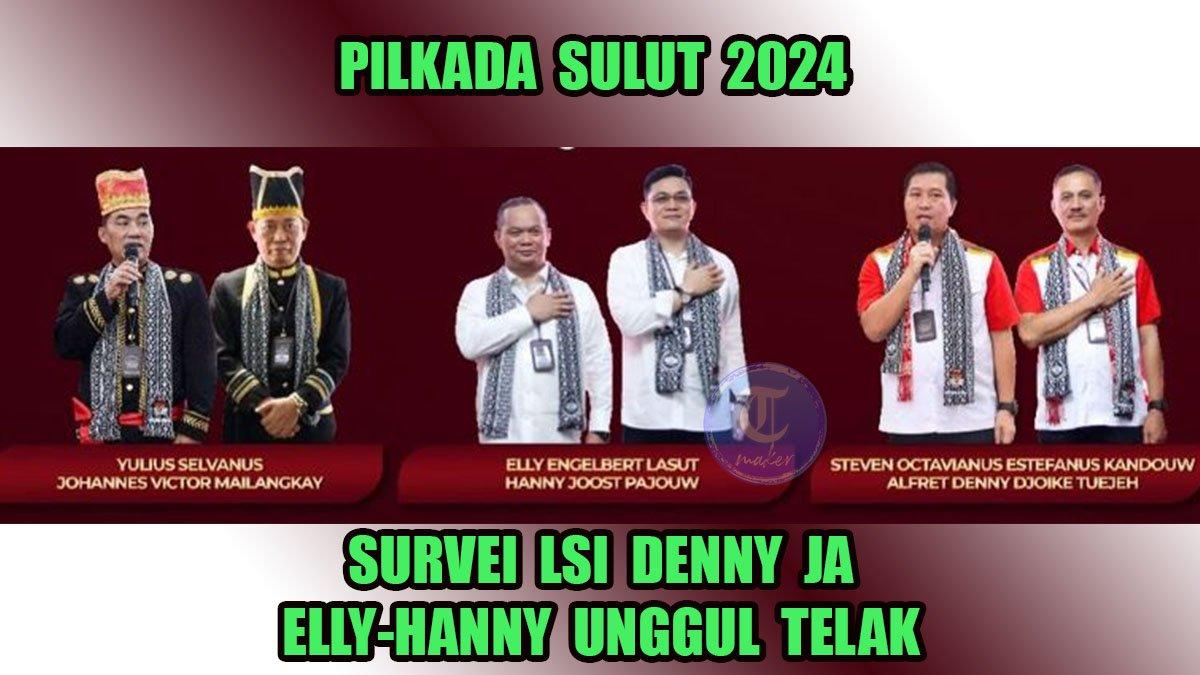 Elektabilitas Pilkada Sulut 2024 versi LSI Denny JA, Daftar Lengkap Cagub-Cawagub & Partai ...