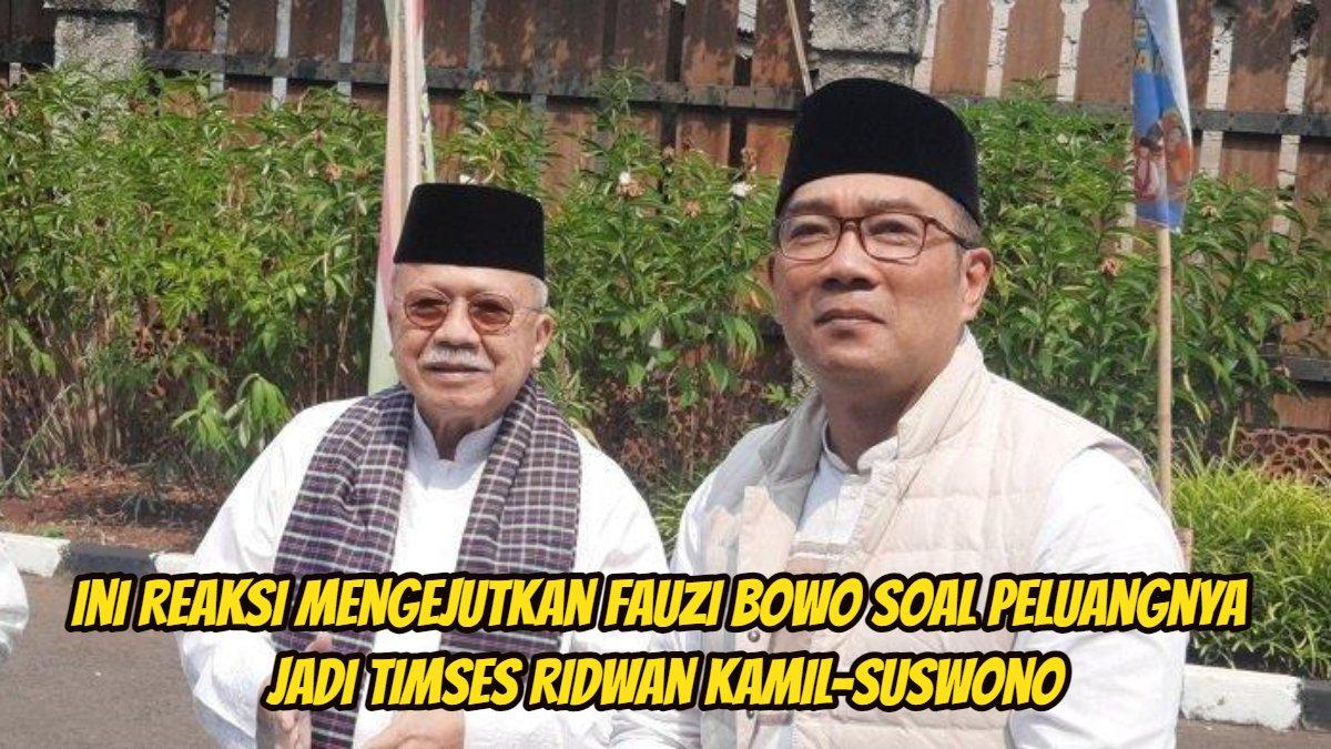 Reaksi Mengejutkan Fauzi Bowo soal Peluangnya Jadi Timses Ridwan Kamil ...