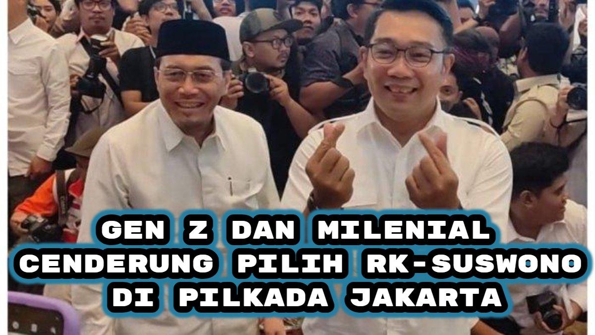 Survei Terbaru Pilkada Jakarta 2024, Gen Z dan Milenial Cenderung Pilih Paslon Ridwan Kamil ...