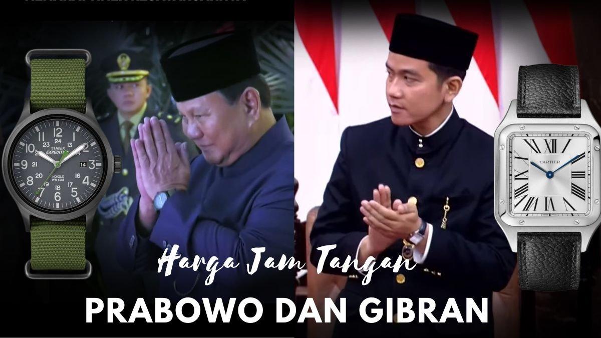 Perbandingan Harga Jam Tangan Prabowo dan Gibran Rakabuming saat ...
