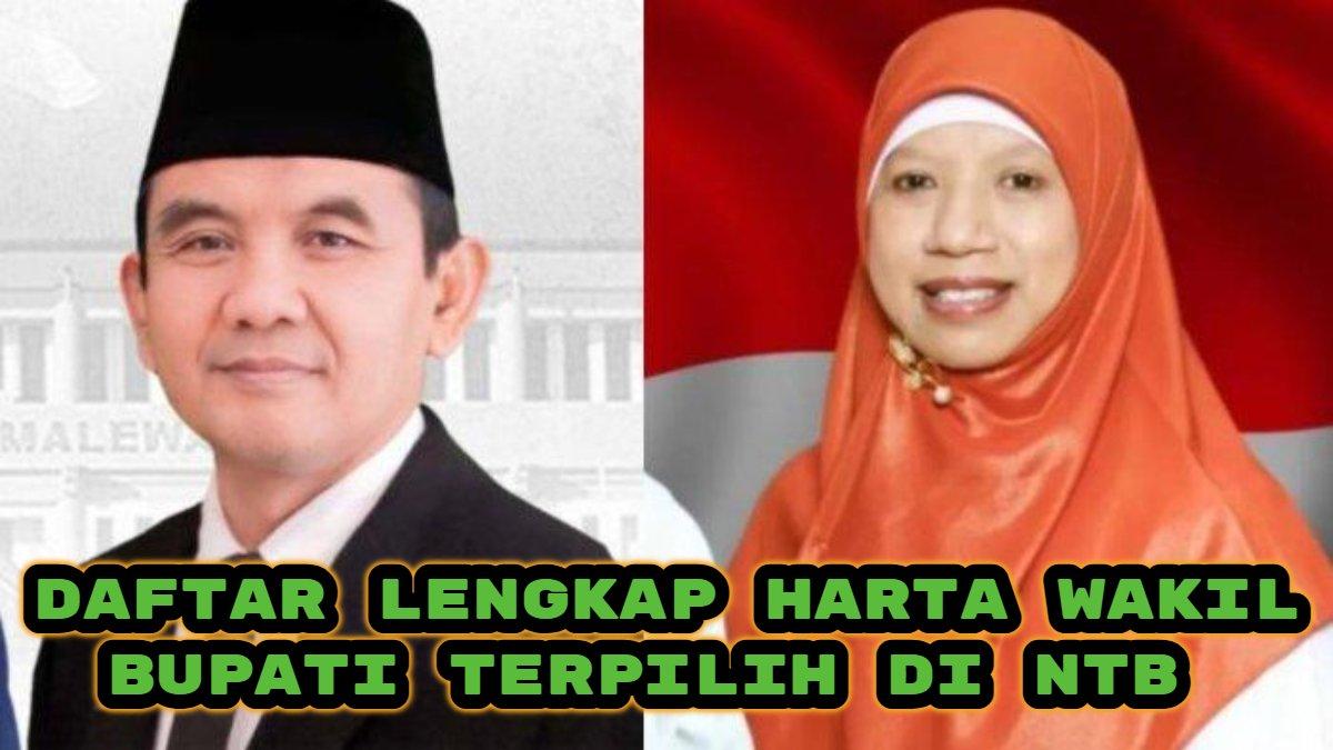 Daftar Lengkap Harta Wakil Bupati Terpilih di NTB, Mohamad Ansori Terkaya, Nurul Adha Termiskin ...