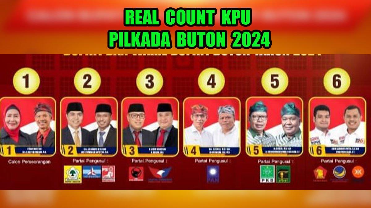 Hasil Real Count dan Rekapitulasi Pilkada Buton 2024, Cek Suara Syaraswati, La Bakry hingga ...