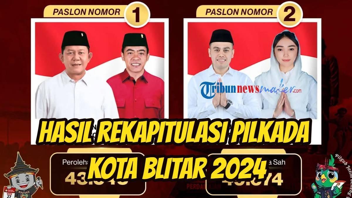Hasil Rekapitulasi Pilkada Kota Blitar 2024, Paslon Nomor 2 Bambang-Bayu Ajukan Gugatan Ke MK ...
