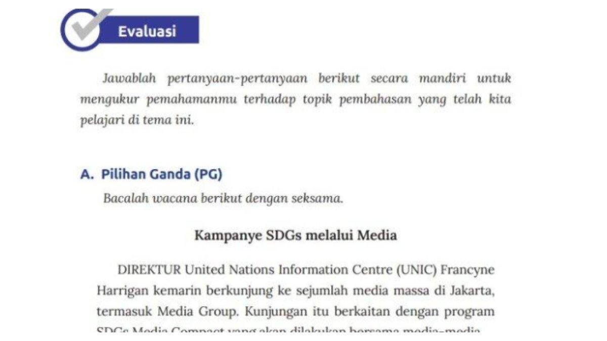 Kunci Jawaban IPS Kelas 9 SMP Halaman 256 257 258 259 260: Pengertian SDGs Media Compact ...