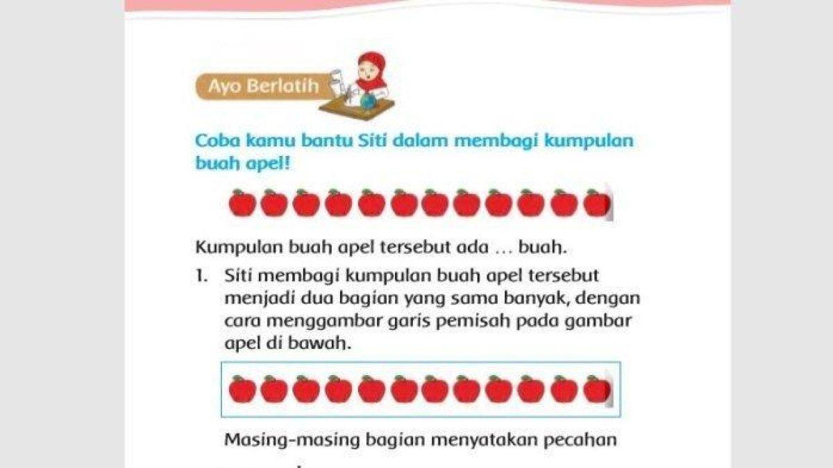 Kunci Jawaban Tema 7 Kelas 2 SD Halaman 56-57 Ayo Berlatih: Ada Berapakah Buah Apel ...