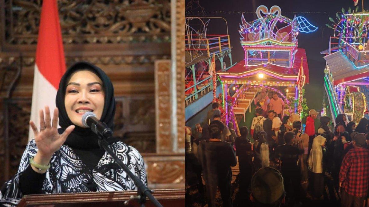 Hadirkan Festival Perahu Hias di Wisata Rowo Jombor, Bupati Klaten Sri Mulyani Girang 'Luar ...
