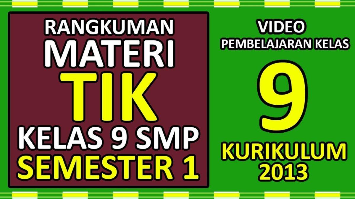 50 Soal & Kunci Jawaban TIK Kelas 9 SMP Semester 1: Internet, Kabel UTP, LAN, dan WAN ...