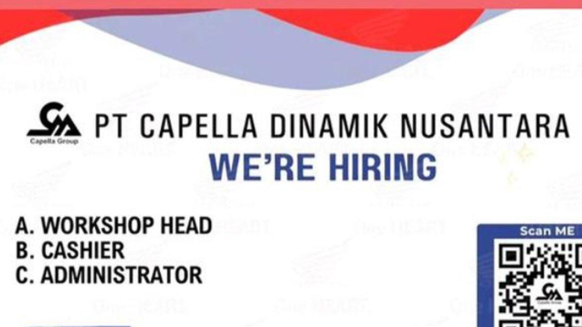 Peluang Emas Warga Batam, PT Capella Dinamik Nusantara Buka Lowongan ...