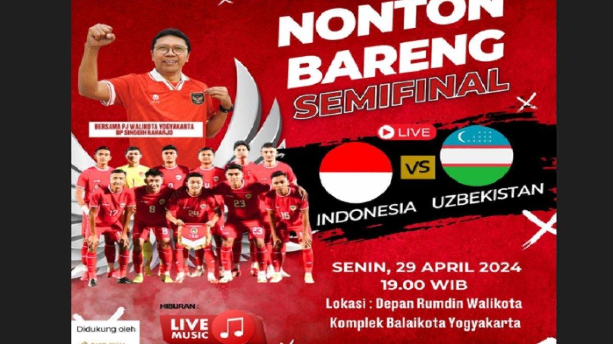 Lokasi Nobar Timnas Indonesia vs Uzbekistan U23 di Solo, Jogja, Jakarta ...