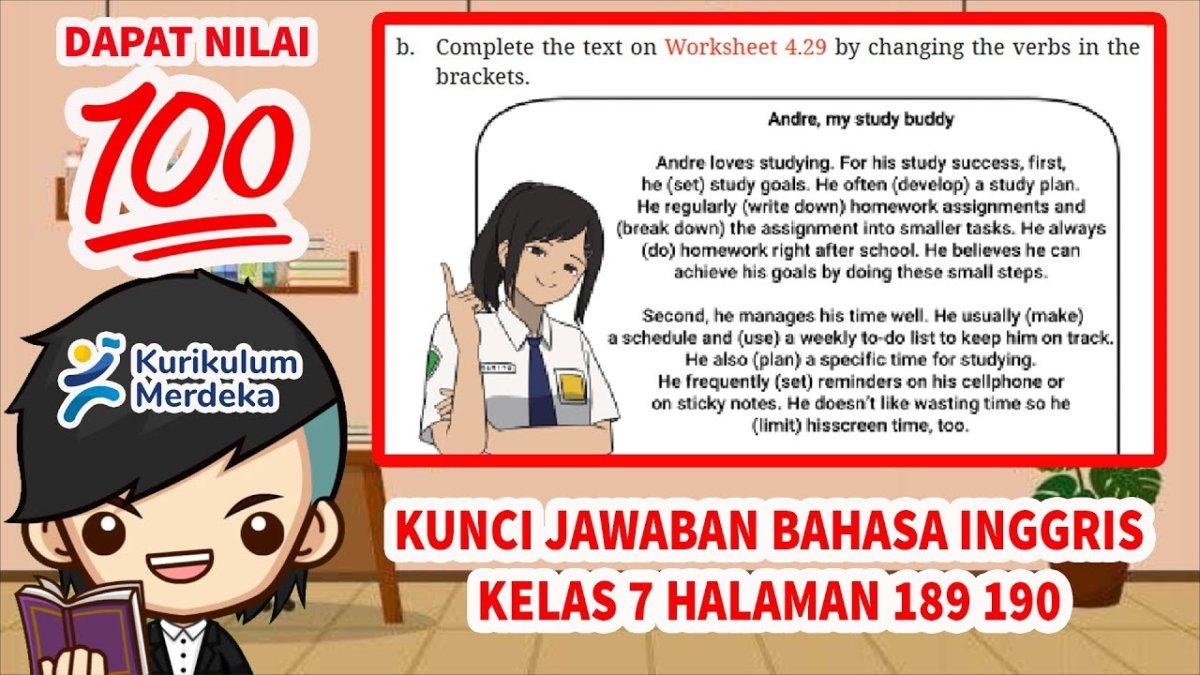 Soal & Kunci Jawaban Bahasa Inggris Kelas 7 SMP Halaman 188 189 190 Kurikulum Merdeka, About ...