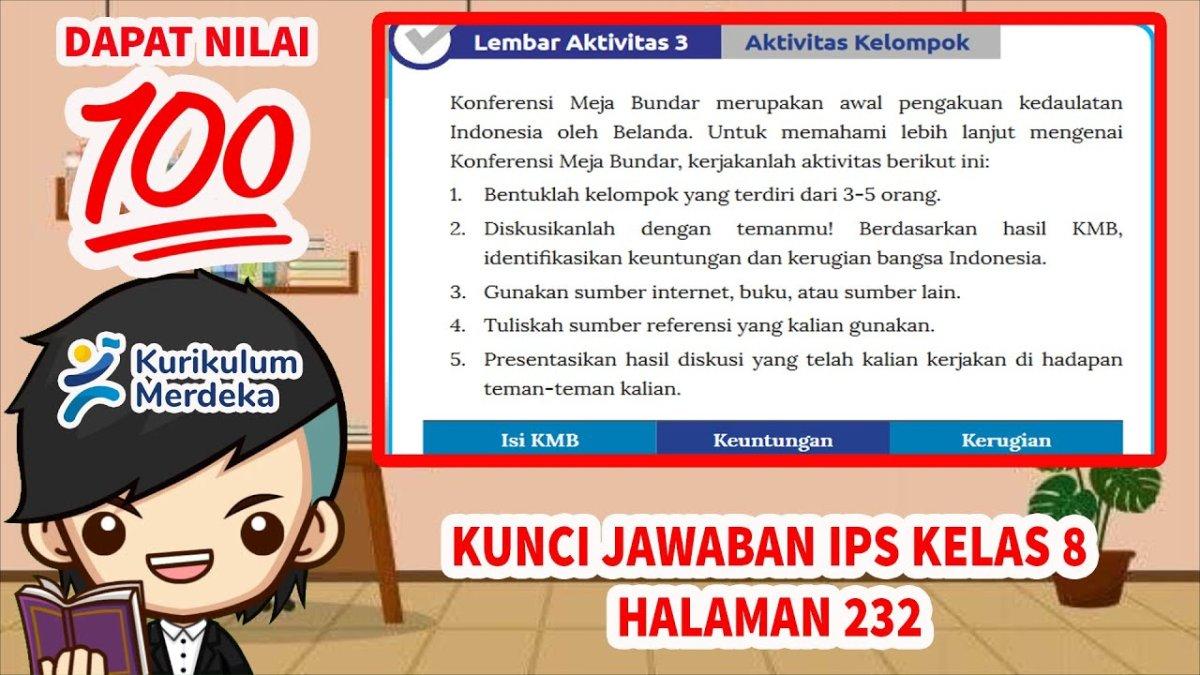 Soal & Kunci Jawaban IPS kelas 8 SMP Halaman 232 233, Kegagalan Indonesia dalam Mengusir ...
