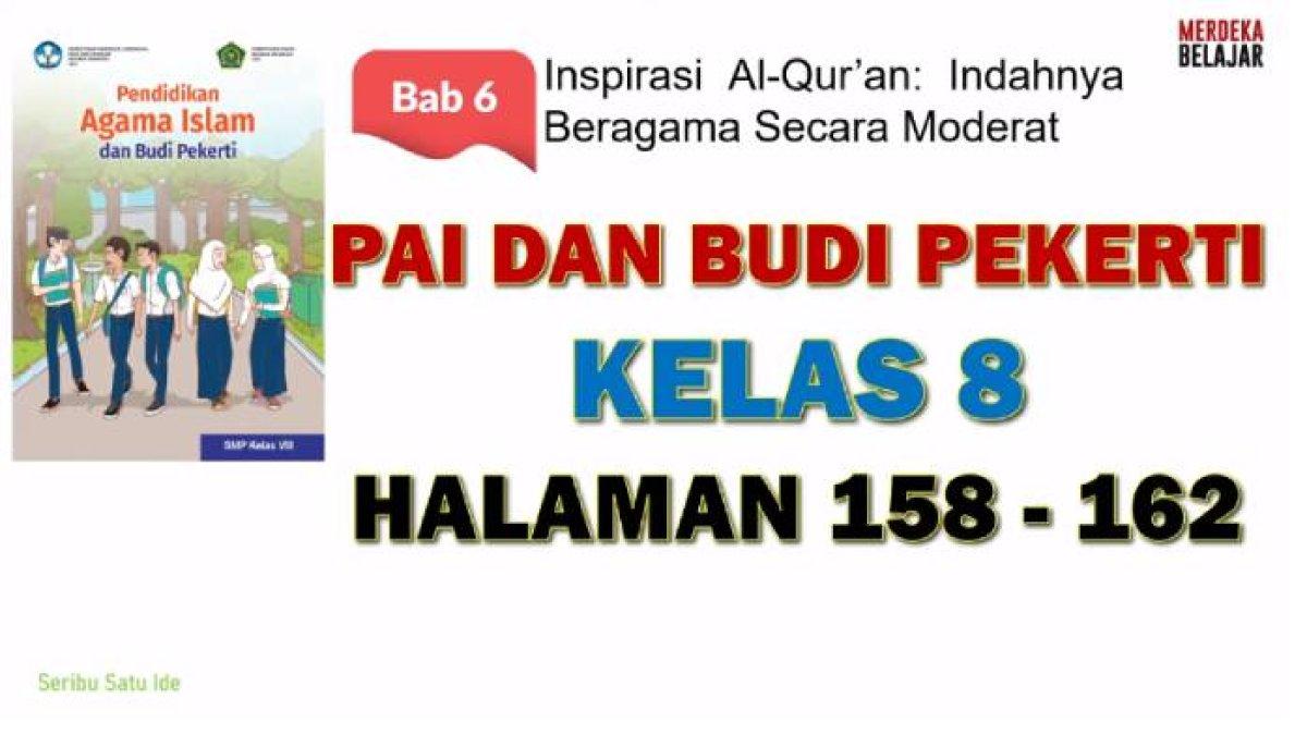 Soal & Kunci Jawaban PAI dan BP Kelas 8 SMP/MTs Halaman 158 159 160 161 162, Sikap Adil dan ...