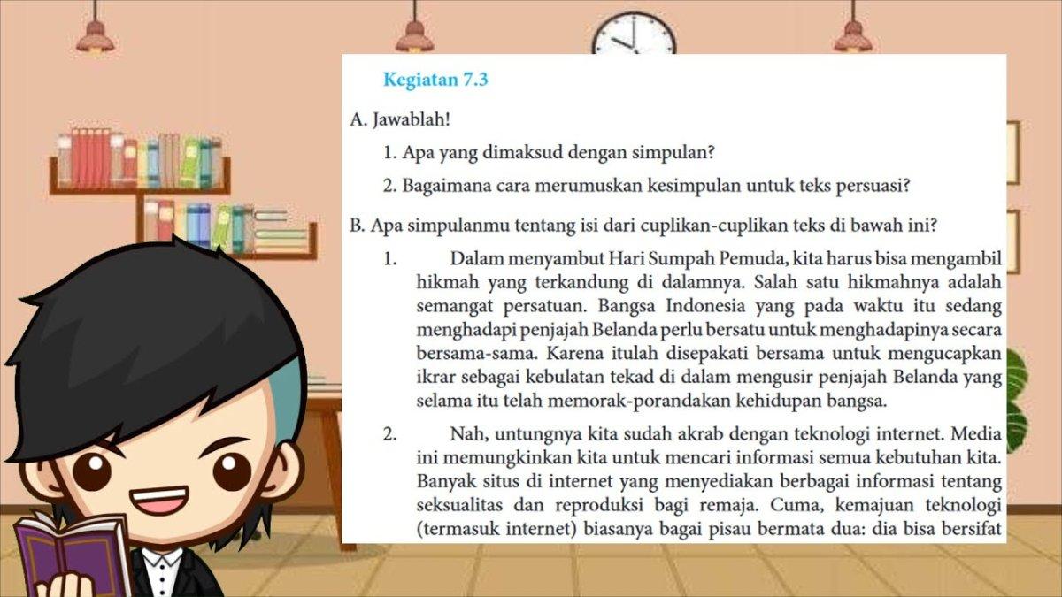 Soal & Kunci Jawaban Bahasa Indonesia Kelas 8 SMP Halaman 183, Merumuskan Kesimpulan Teks ...