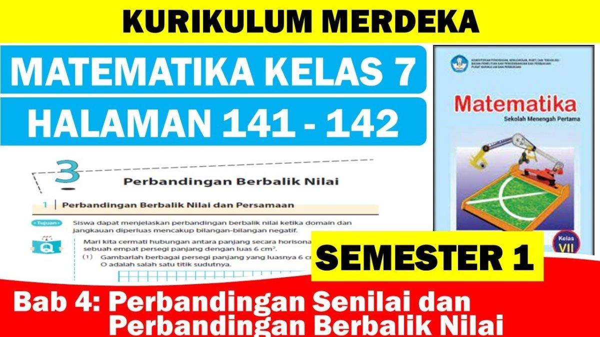 Soal & Kunci Jawaban Matematika Kelas 7 SMP Halaman 142 143 Kurikulum Merdeka, Perbandingan ...