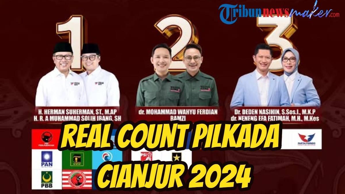 Hasil Real Count Pilkada Cianjur 2024, Cek Raihan Suara Paslon Ferdian-Ramzi vs Kandidat Lain ...
