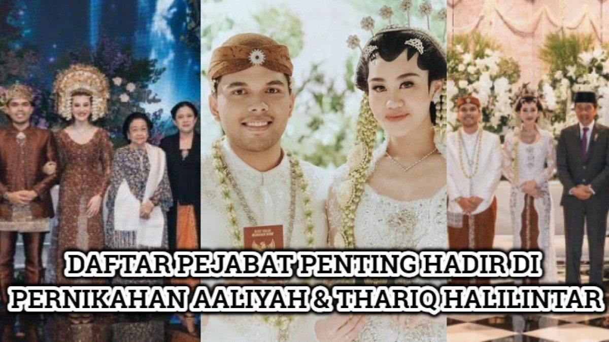 7 Potret Tamu Pejabat di Pernikahan Aaliyah & Thariq Halilintar: Jokowi, Zulhas, hingga Megawati ...