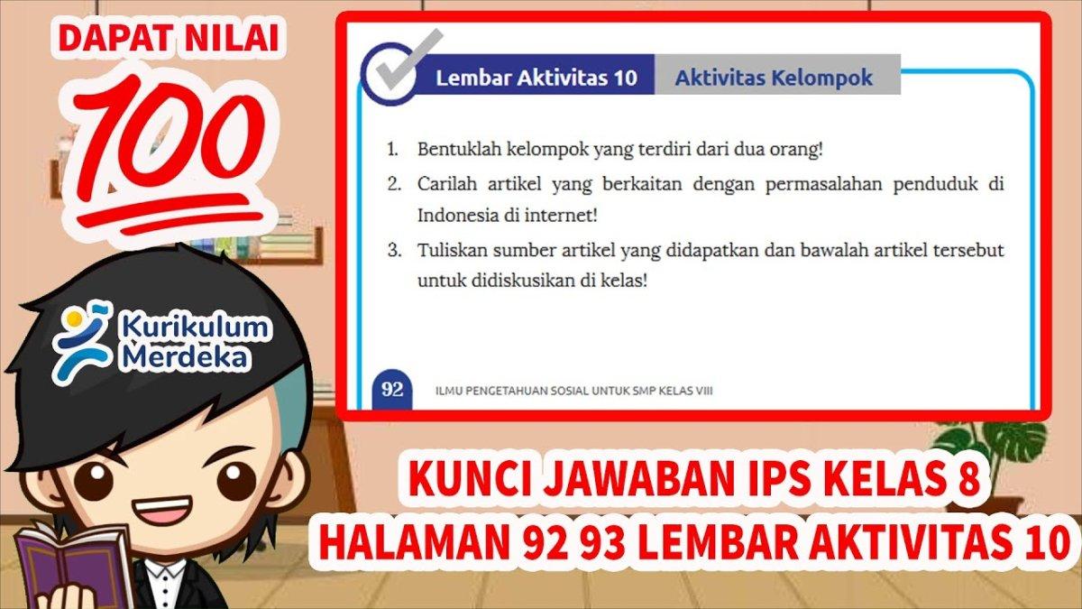 Soal & Kunci Jawaban IPS Kelas 8 SMP Halaman 92 93 Kurikulum Merdeka ...