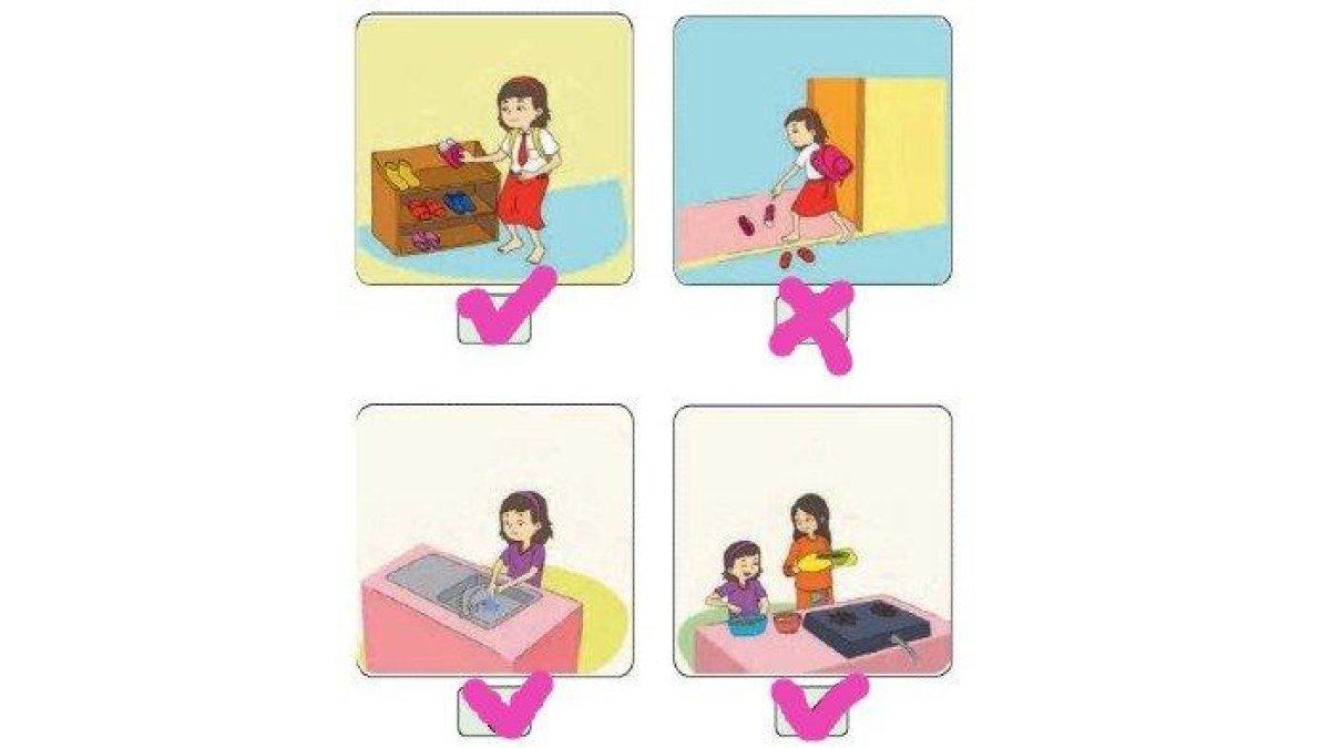 Soal & Kunci Jawaban Tematik 3 Subtema 2 Kelas 1 SD Pembelajaran 1 Halaman 45 46 47 dan 48 ...