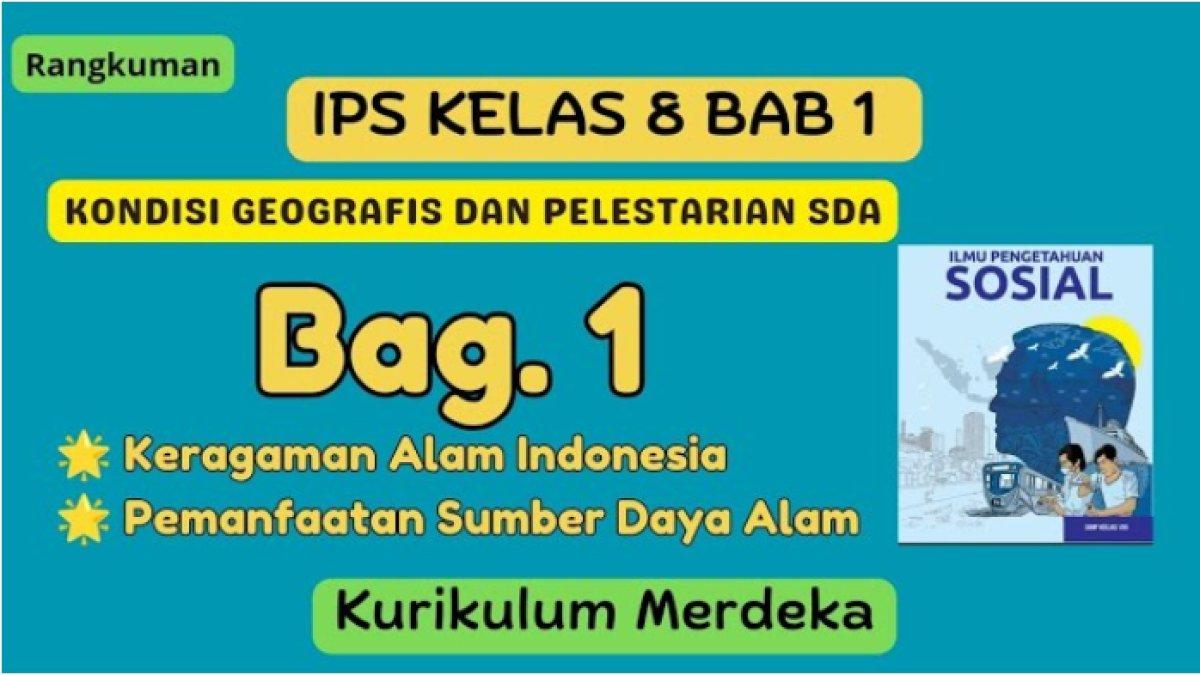 Jawaban IPS Kelas 8 Halaman 13 Kurikulum Merdeka, Kondisi Geografis dan Pelestarian Sumber Daya ...