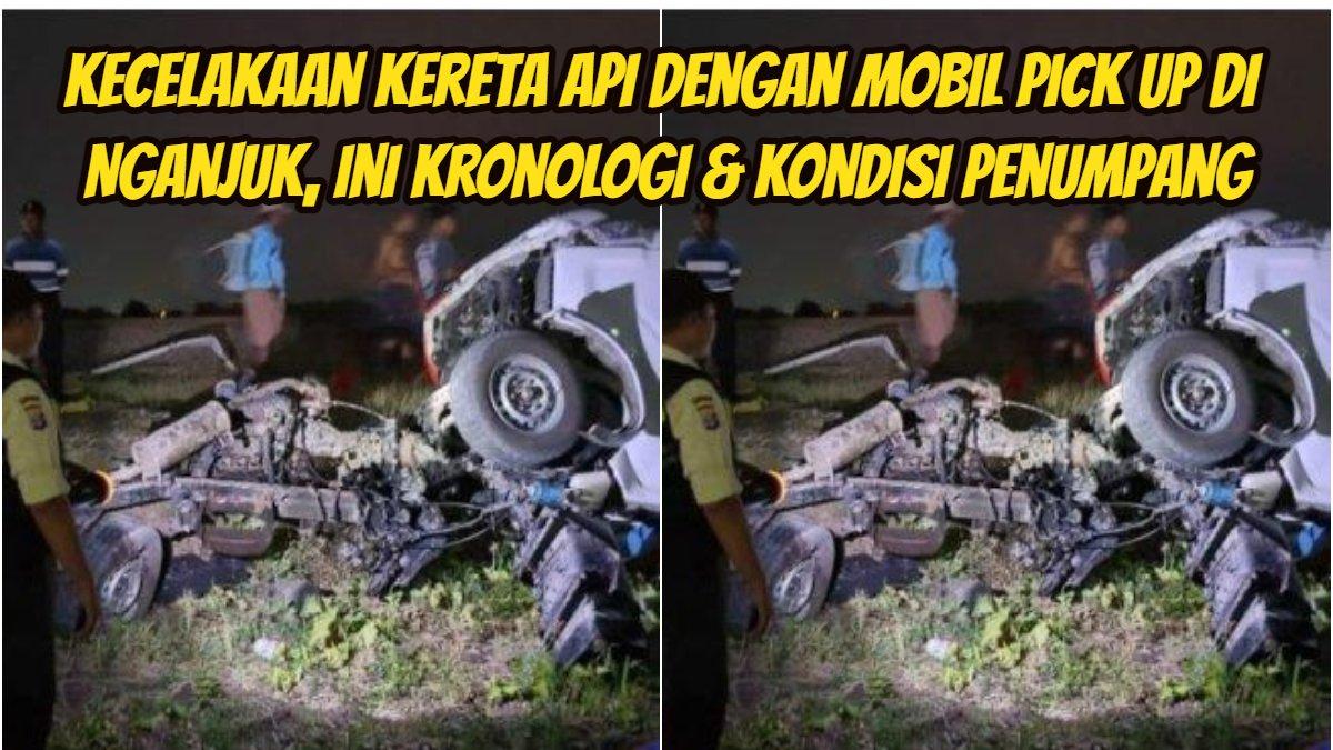 Mobil Pick Up Mendadak Berhenti di Tengah Perlintasan Rel & Ditabrak ...