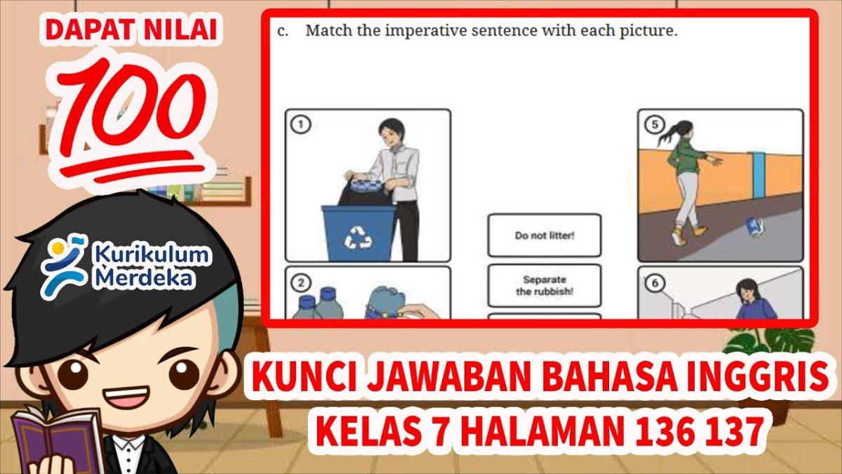 Soal & Kunci Jawaban Bahasa Inggris kelas 7 SMP Halaman 136 Kurikulum ...
