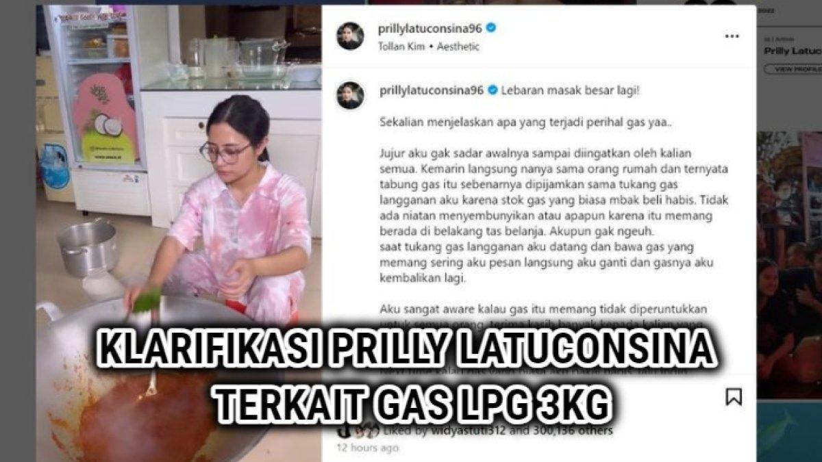 Pembelaan Prilly Latuconsina setelah Dicibir Gegara Masak Pakai Gas LPG ...