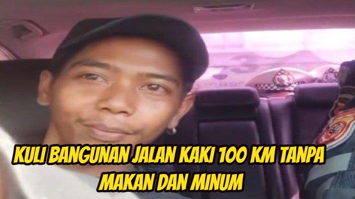 Viral Kuli Bangunan Jalan Kaki 100 Km Selama 2 Hari Tak Tidur & Makan, Memungut Botol di Jalan ...