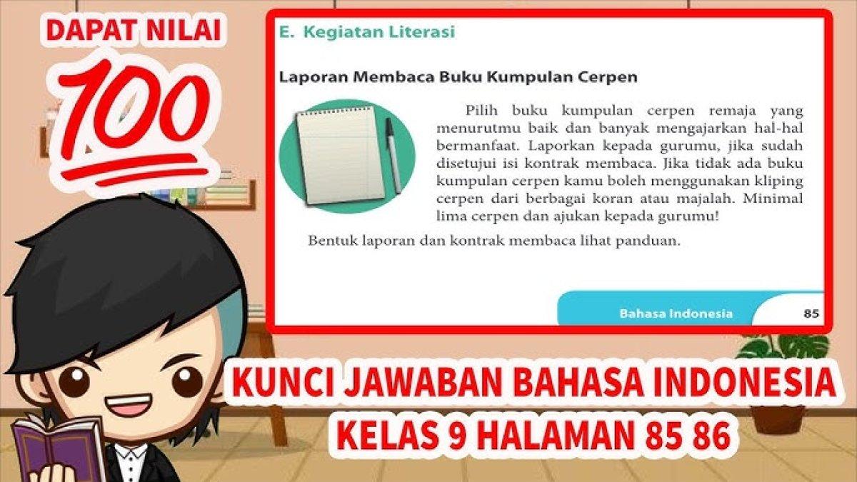 Soal & Kunci Jawaban Bahasa Indonesia Kelas 9 SMP Halaman 84 85 86 ...