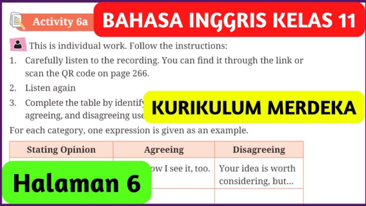 Soal & Kunci Jawaban Bahasa Inggris Kelas 11 Hal 6 Activity 6A: Expressions in Audio ...
