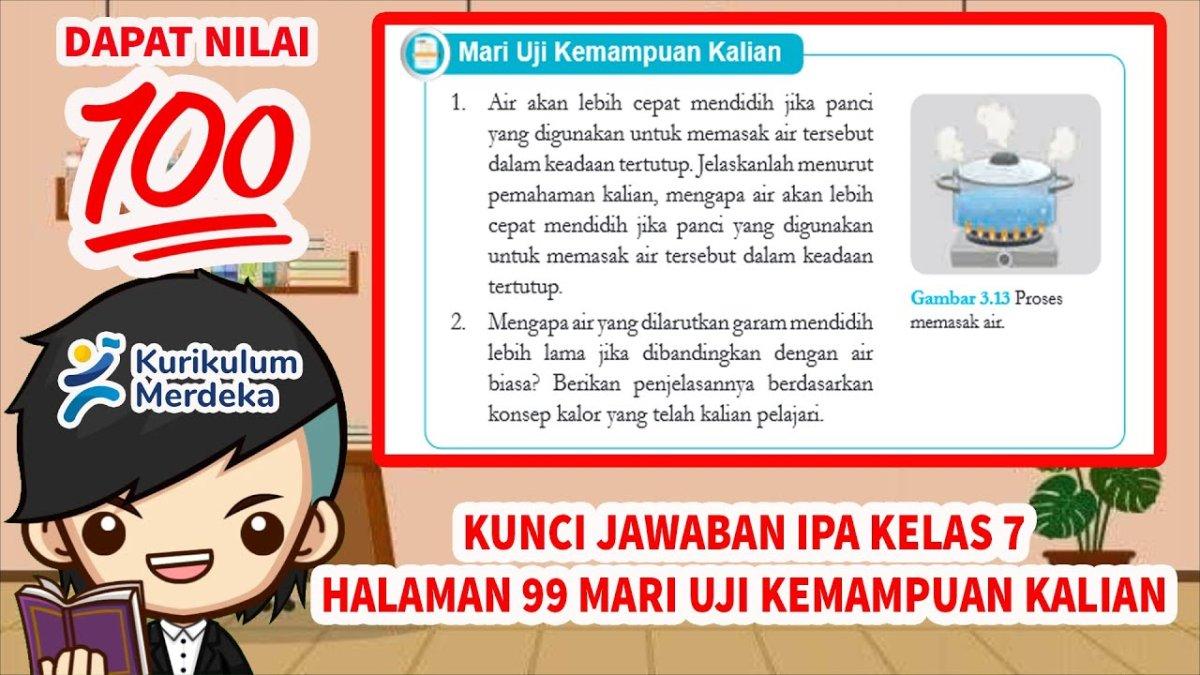 Kunci Jawaban IPA Kelas 7 SMP Hal 99: Mengapa Air Lebih Cepat Mendidih ...