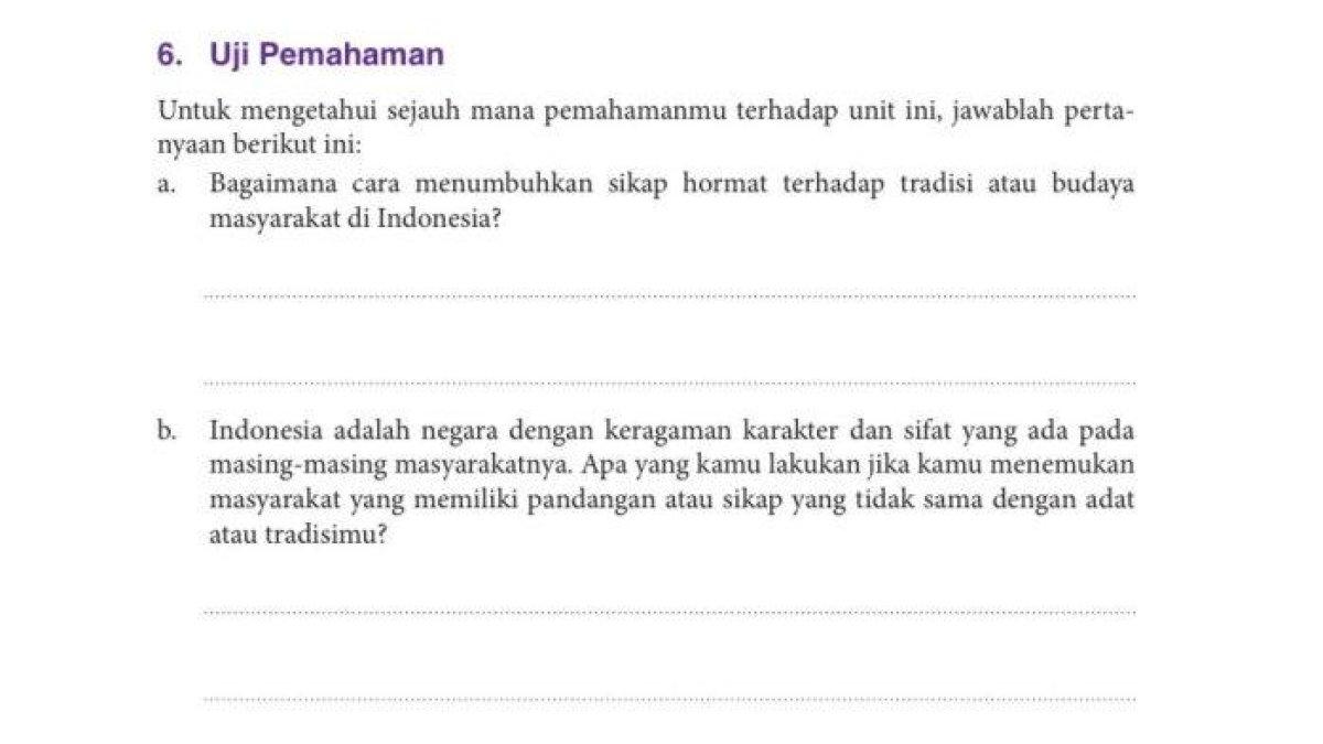 Bagaimana Sikap Hormat terhadap Tradisi dan Budaya? Kunci Jawaban PPKN Kelas 10 Halaman 140 ...
