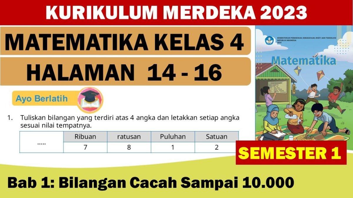 Bagaimana dengan Angka dan Nilai Tempat? Kunci Jawaban Pelajaran Matematika Halaman 14-16 Kelas ...