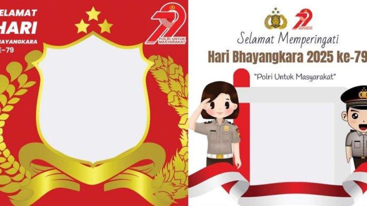 25 + Link Twibbon Hari Bhayangkara ke-79 HUT Polri 2025, Lengkap dengan Cara Edit Foto & Caption ...