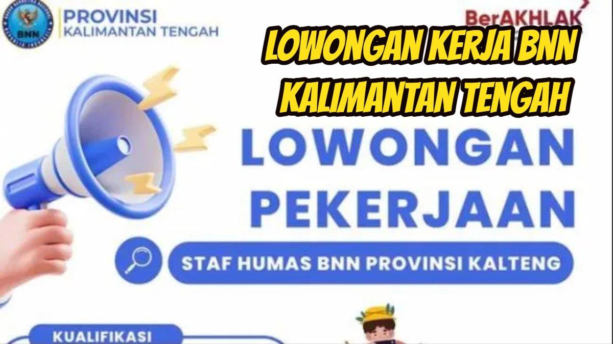 Peluang Emas Warga Kalimantan Tengah, BNN Buka Lowongan Kerja 2024 ...