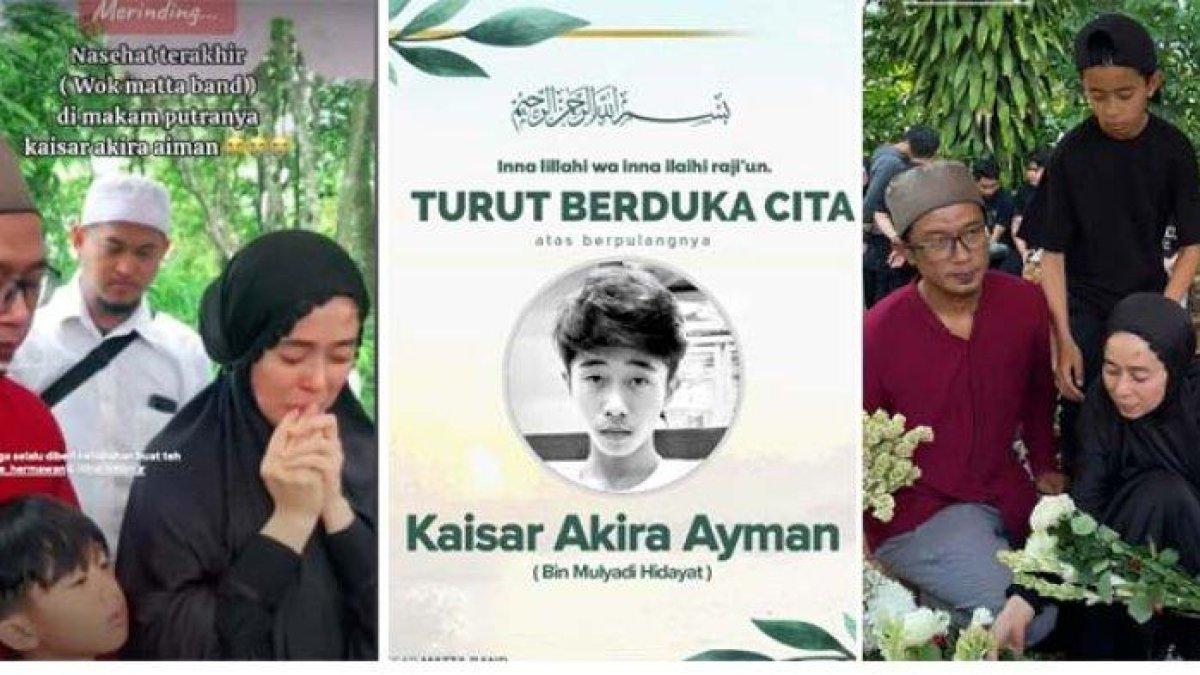 'Aa yang Tenang Ya' Pilu Nasihat Wox Matta Band saat Anak Dimakamkan ...