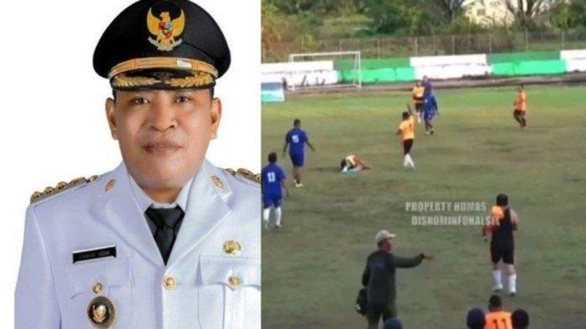 BRUKK! Lagi Main Bola, Bupati Halmahera Selatan Ambruk Tak Sadar Diri ...