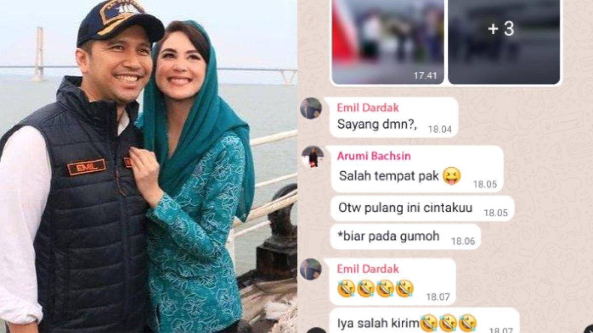 MOMEN Emil Dardak Salah Kirim Chat Mesra untuk Arumi Bachsin ke Grup Kerja, Responnya Bikin ...
