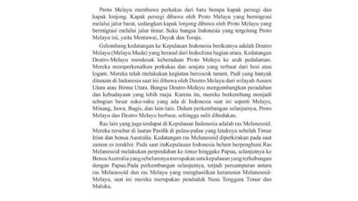 Soal & Kunci Jawaban IPS Kelas 7 SMP Halaman 220 221 222, Teori Nenek Moyang Bangsa Indonesia ...